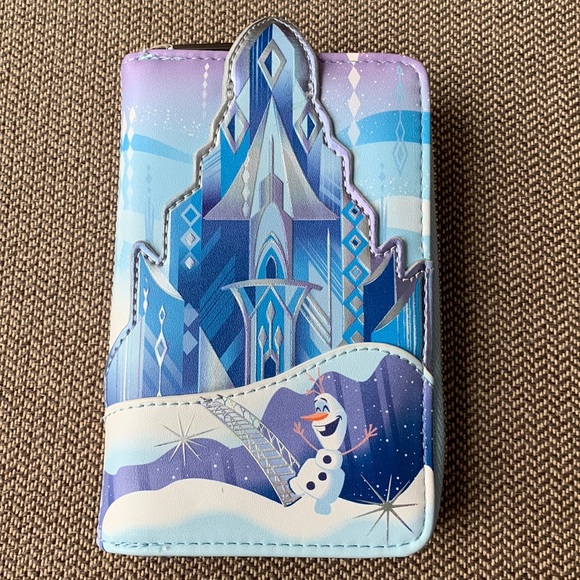Loungefly | Bags | Loungefly Disney Frozen Queen Elsa Castle Zip Around ...